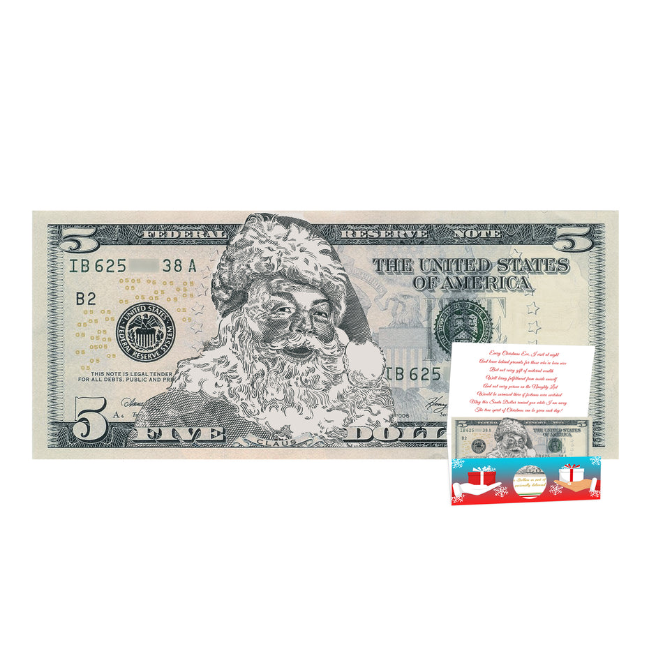 The Official Santa Claus Dollar Bill. Real USD. Bankable & Spendable ...